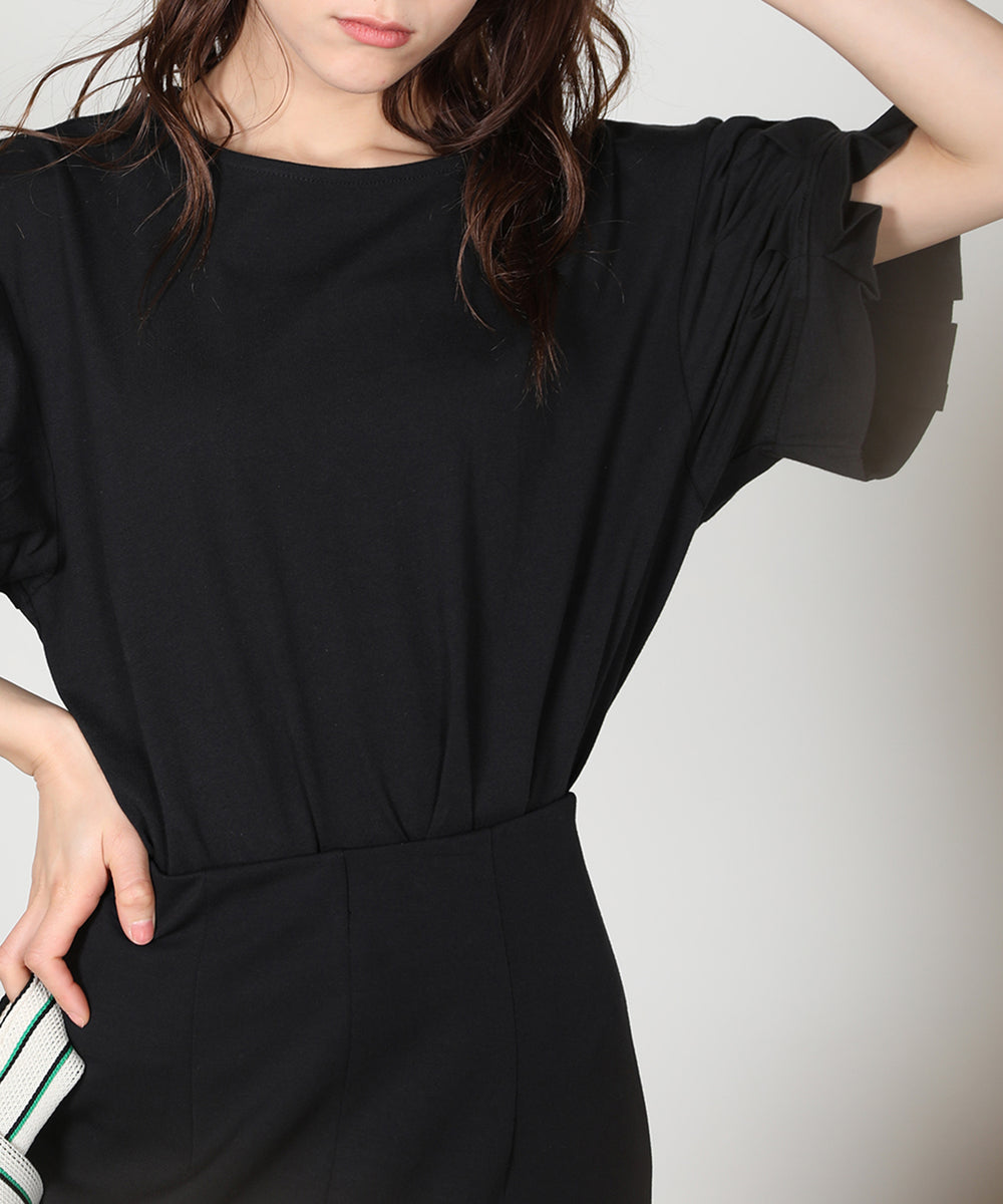 ボリューム袖クルーネックTシャツ｜Tシャツ - aity