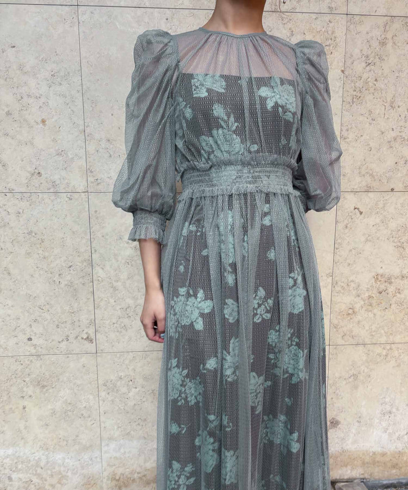 フラワーキャミワンピースチュールレイヤードドレス 結婚式 二次会 成人式 同窓会 パーティードレス オケージョンドレス お呼ばれワンピース｜ワンピース - aity