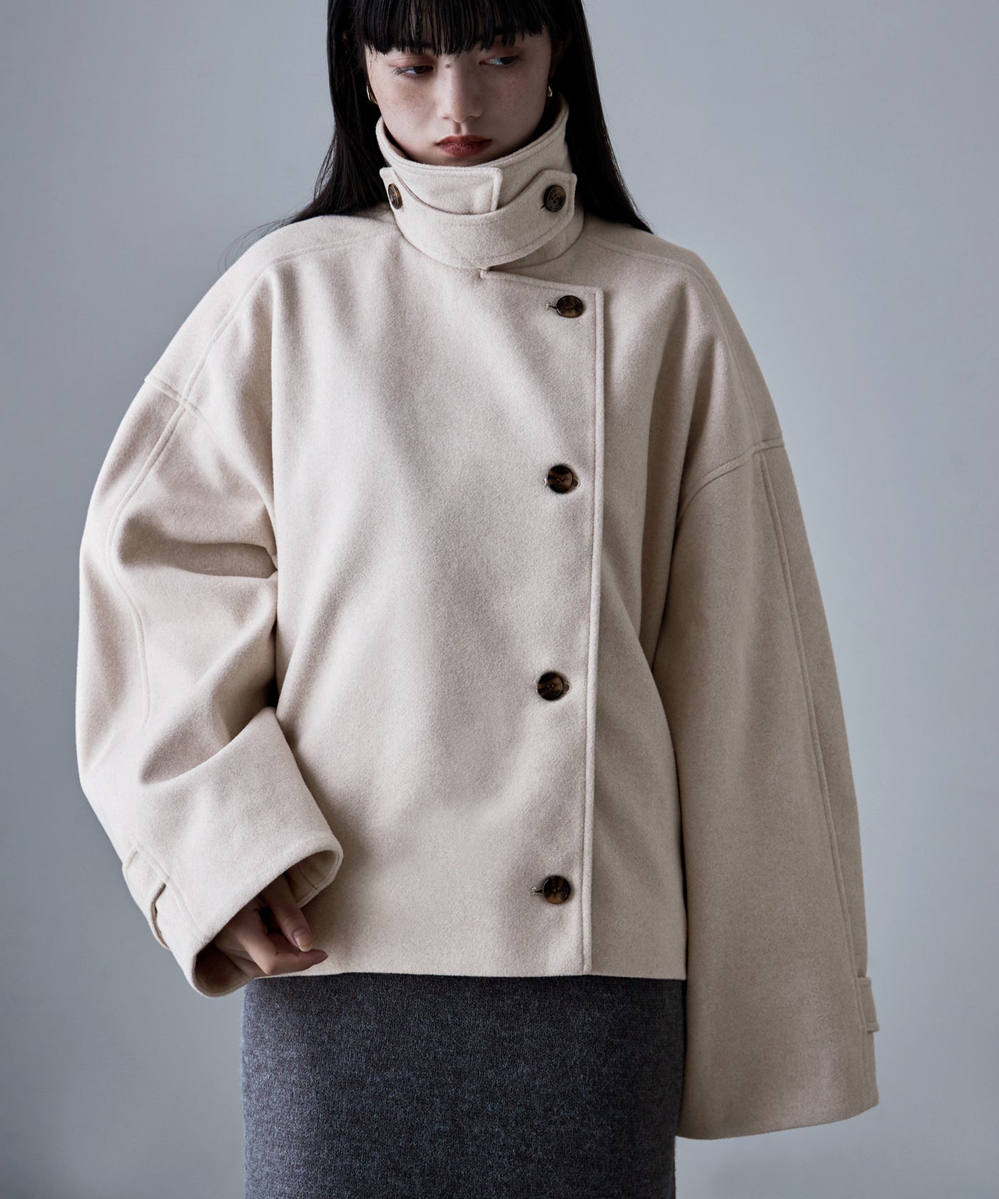 3wayスタンドカラーショートコート｜コート・ジャケット - etoll.