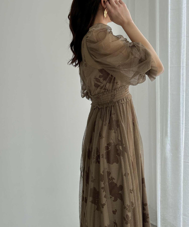 フラワーキャミワンピースチュールレイヤードドレス 結婚式 二次会 成人式 同窓会 パーティードレス オケージョンドレス お呼ばれワンピース｜ワンピース - aity