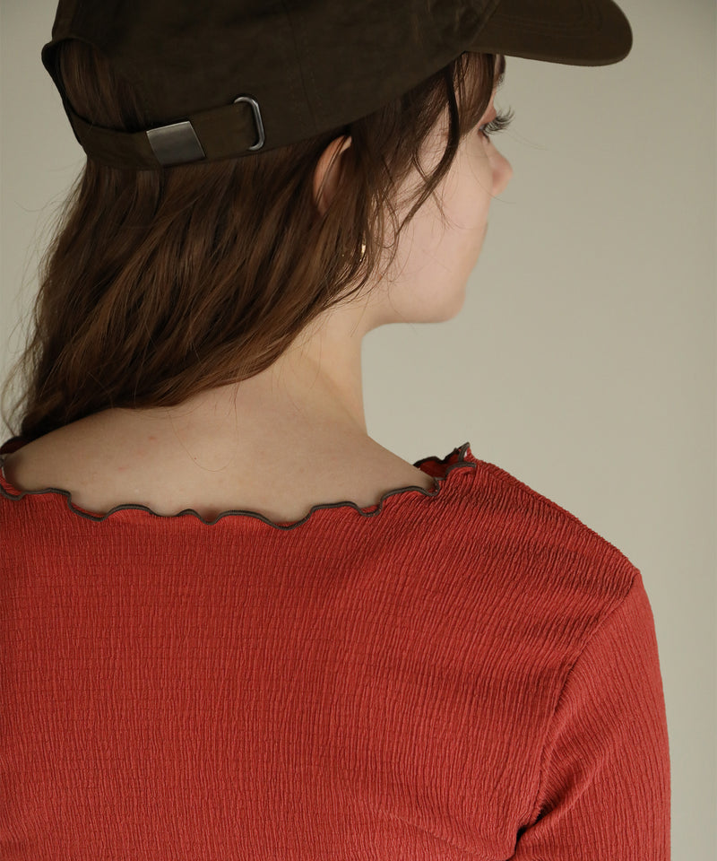 ハイネックトップス 配色メロー 2WAY｜Tシャツ - aity