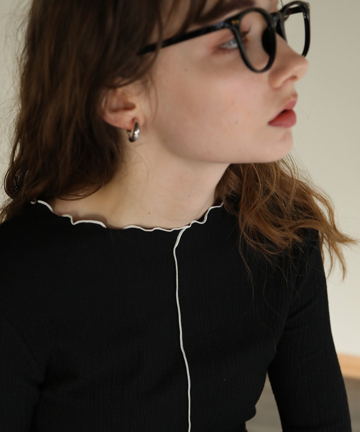 ハイネックトップス 配色メロー 2WAY｜Tシャツ - aity