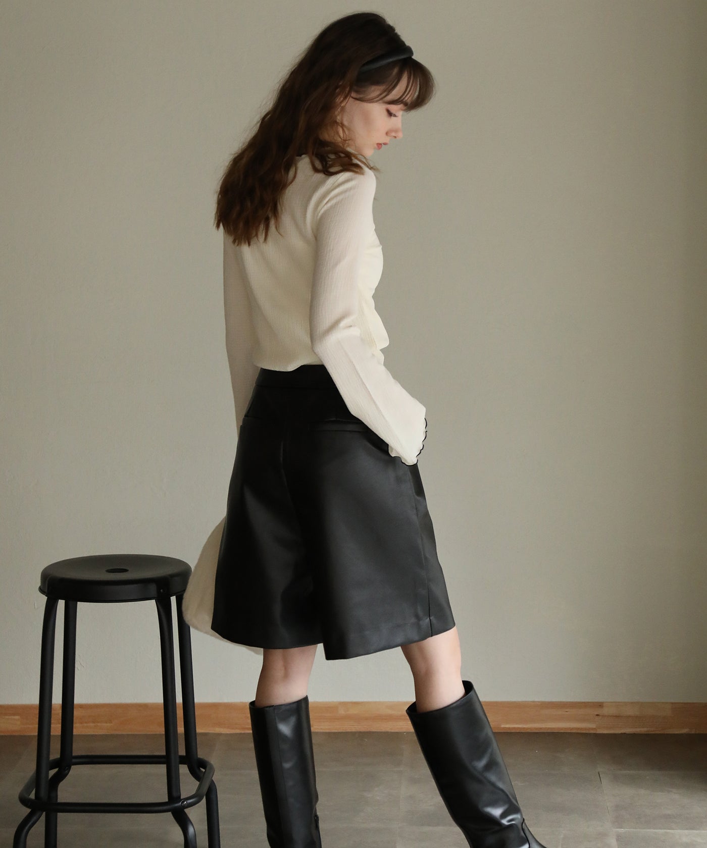 ハイネックトップス 配色メロー 2WAY｜Tシャツ - aity