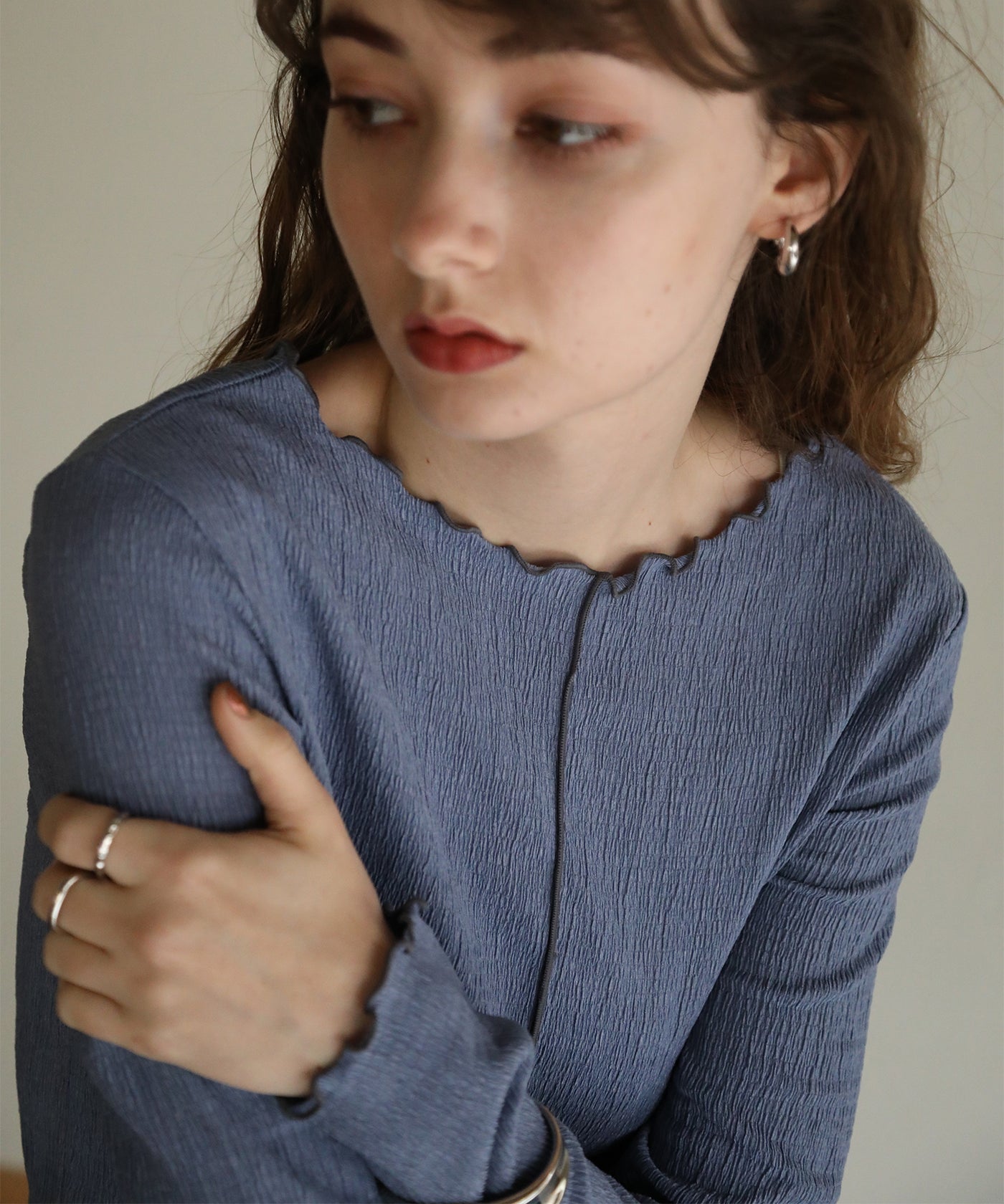 ハイネックトップス 配色メロー 2WAY｜Tシャツ - aity